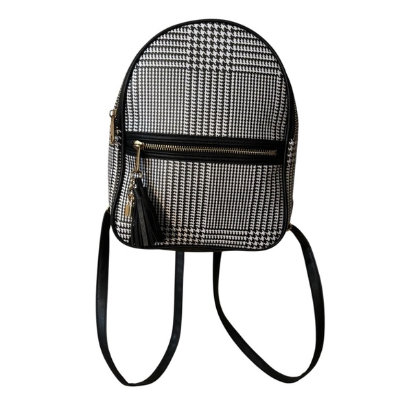 Icing | Bags | New Icing Mini Backpack Black And White Houndstooth ...